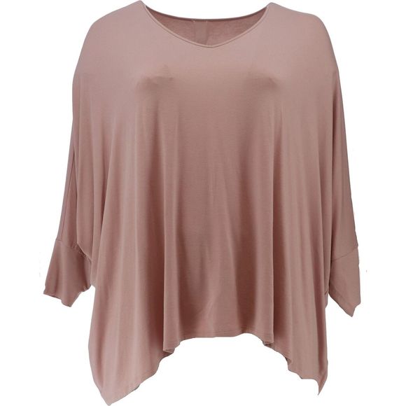 MarlaWynne | Tops | Wynnelayers Unstructured 34slv Poncho Top Rose ...